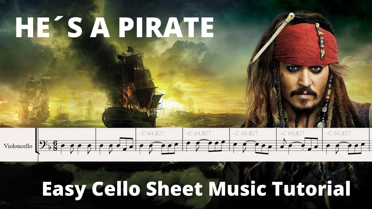 PIRATES OF THE CARIBBEAN THEME SONG - Easy Cello Sheet Music Notes ...