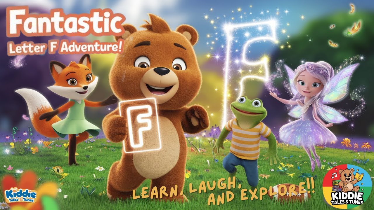 Learn Letter F with Kiddie the Bear Fun and Interactive Video for Kids ...