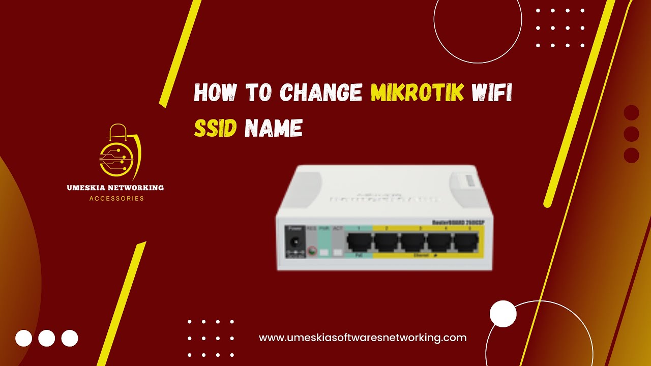 How to Change MikroTik WiFi SSID Name - YouTube