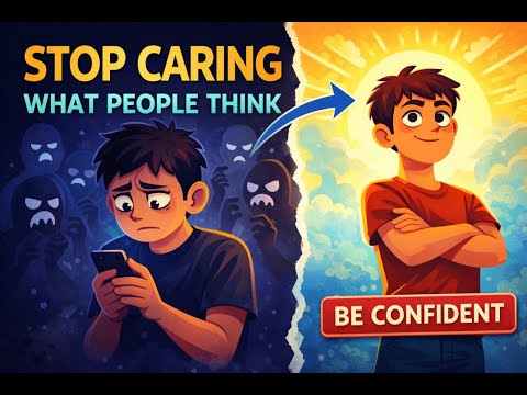 How to Stop Caring What People Think (Self-Confidence Explained) - YouTube