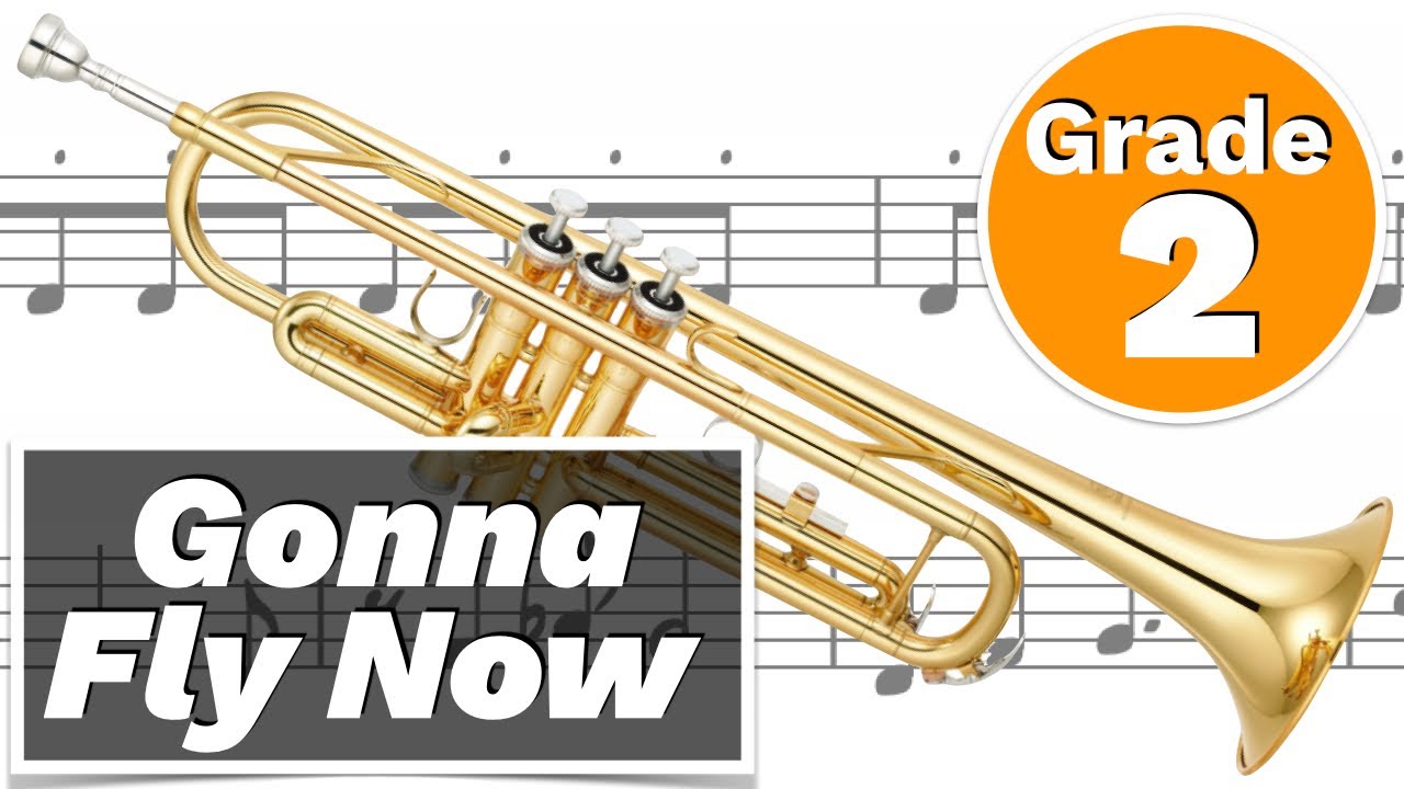 How to Play Gonna Fly Now on the Trumpet - Grade 2 - YouTube