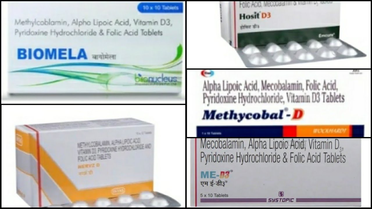 हड्डियों और नसों की ताकत से भरपूर | ME D3, Remylin D, Methycobal D ...