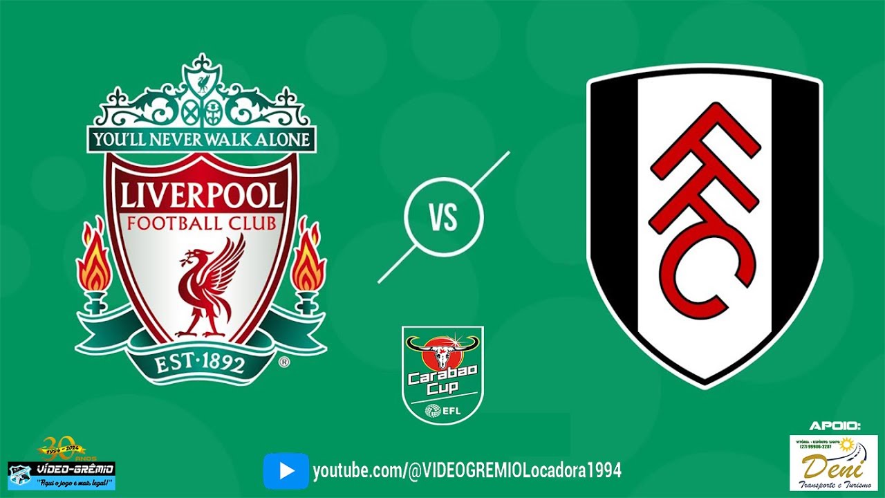Liverpool Vs Fulham Efl Cup 2023 24 Semifinal Game 1 Live