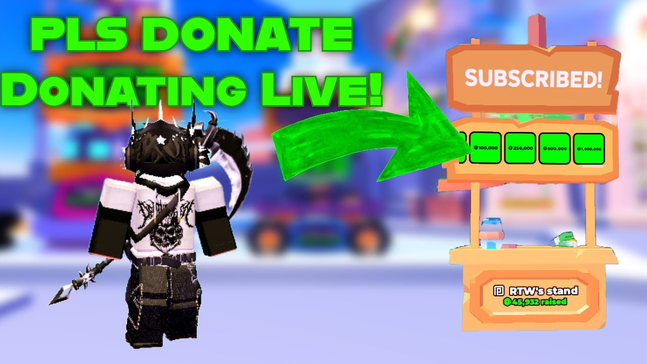 🔴PLS DONATE LIVE!🔴RAISING ROBUX💲 - YouTube