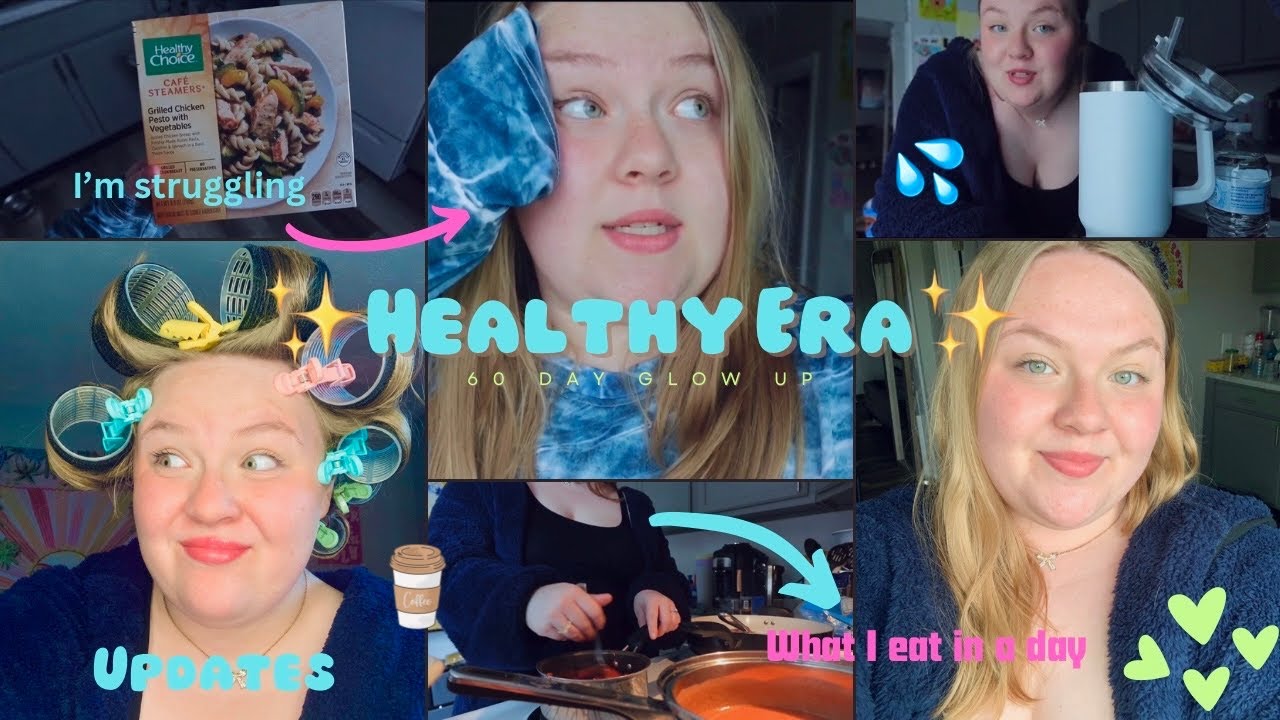 DAY 24 Healthy Era 60 day glow up😱, updates + what I eat in a day ...