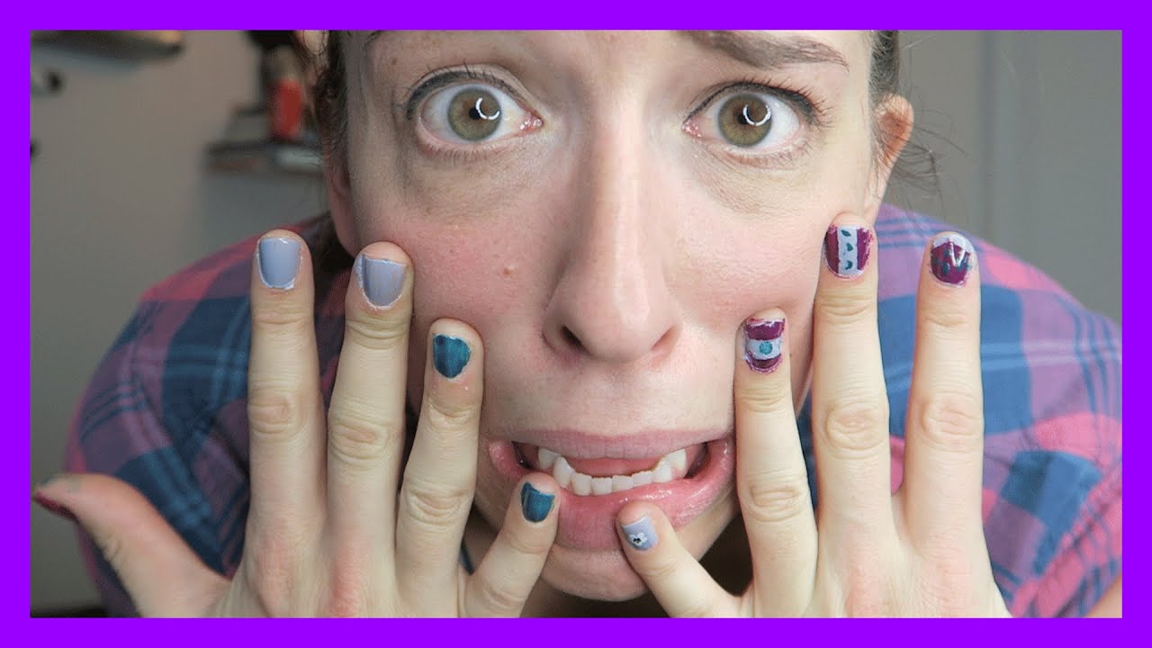 Nail Art Tutorial Fail! - YouTube