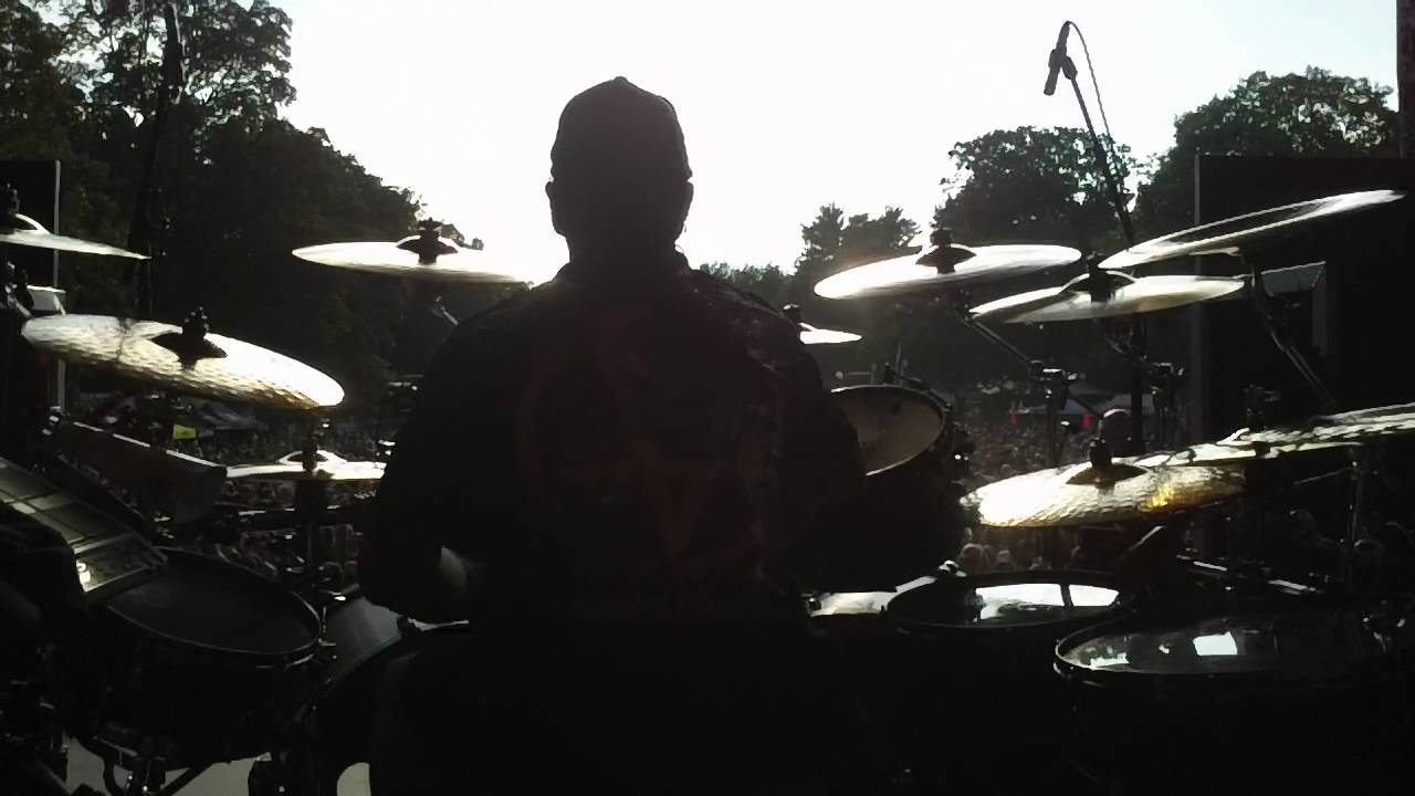 Jason Bittner w/ANTHRAX "Madhouse" Rockstar MAYHEM Festival Saratoga ...