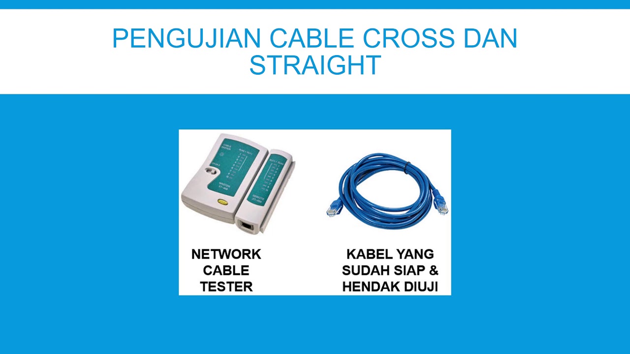 Pengujian Kabel Cross dan Straight - YouTube