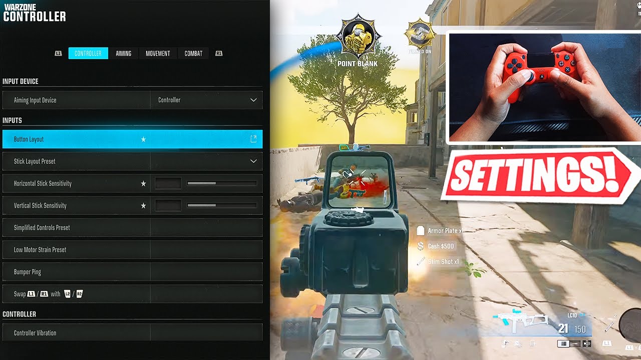 the BEST Warzone Controller Settings + HANDCAM Gameplay 🎮 (Warzone ...