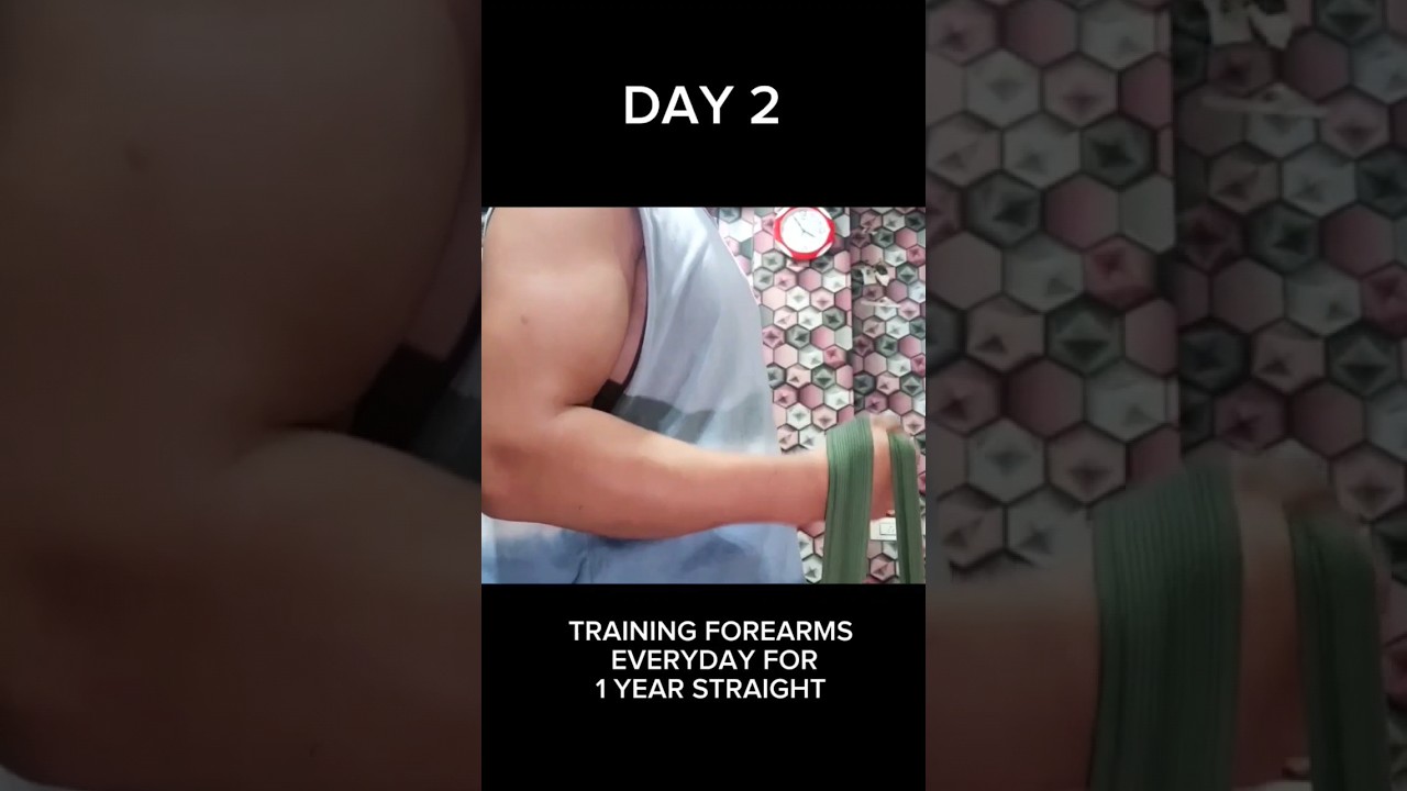 DAY 2 of training forearms everyday for 1 year straight #armworkout # ...