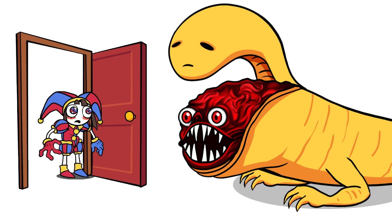 Mini Crewmate Kills Creepy Bridge Worm | THE AMAZING DIGITAL CIRCUS ...