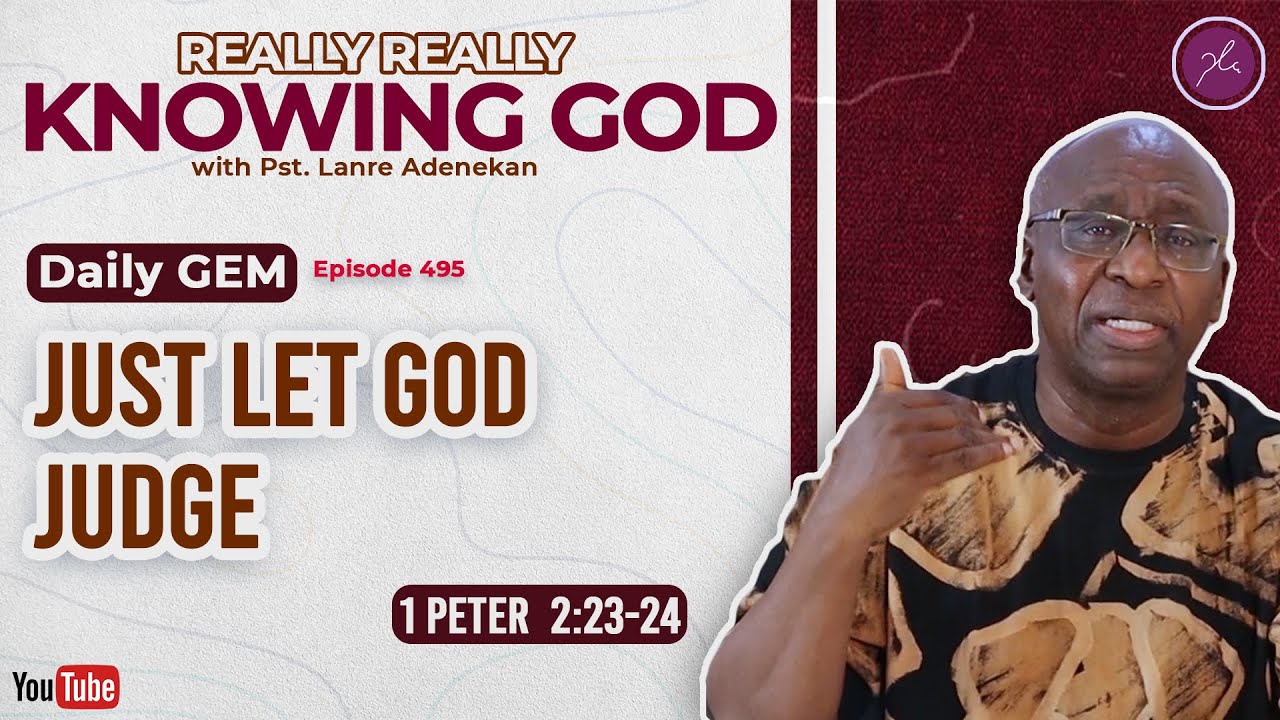 Just Let God Judge - Daily Devotional - YouTube