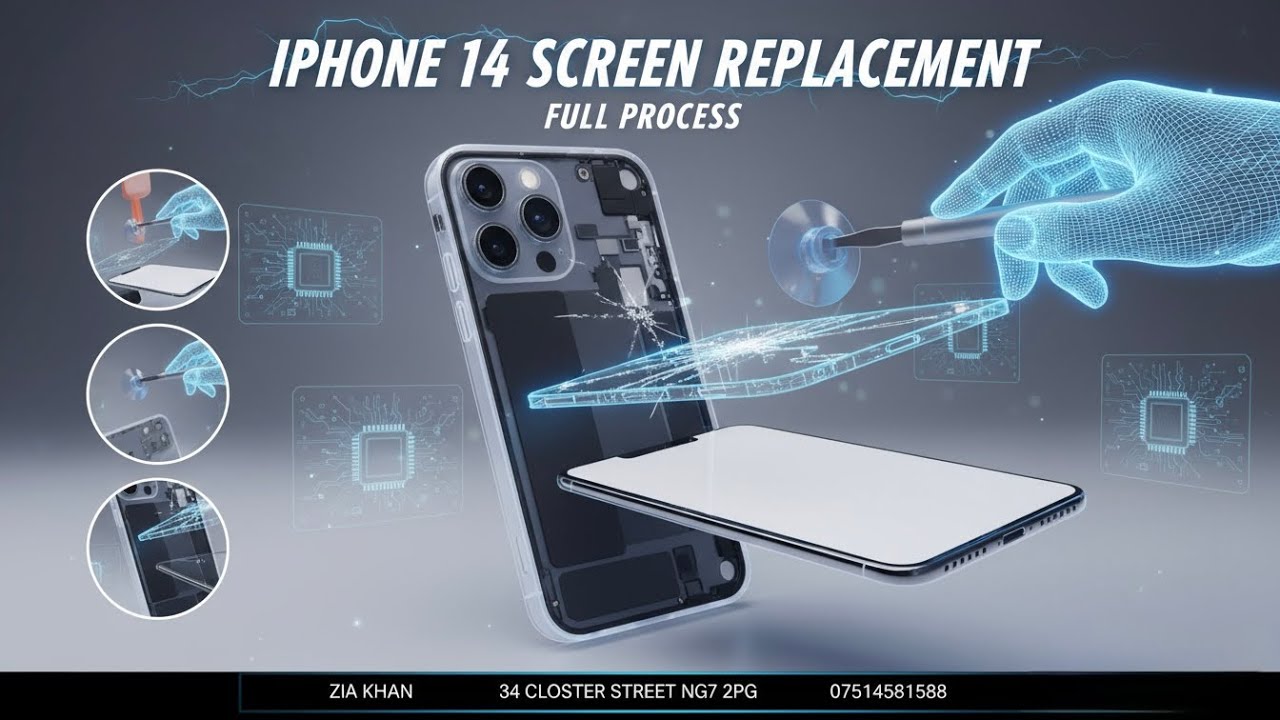 IPHONE 14 SCREEN LCD REPLACEMENT - YouTube
