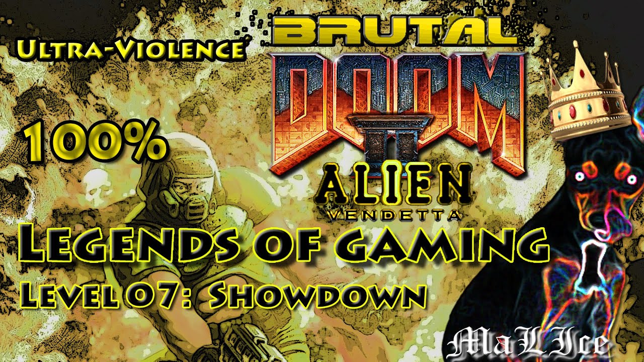 Brutal Doom Alien Vendetta - Level 07: Showdown - YouTube