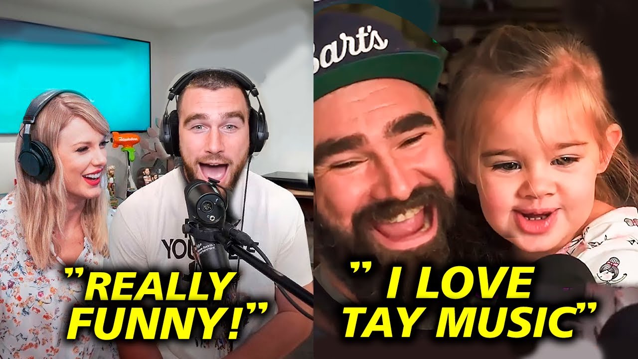 Cute Wyatt Kelce SHOCK US JOINS Dad & Uncle Travis Kelce Podcast ...