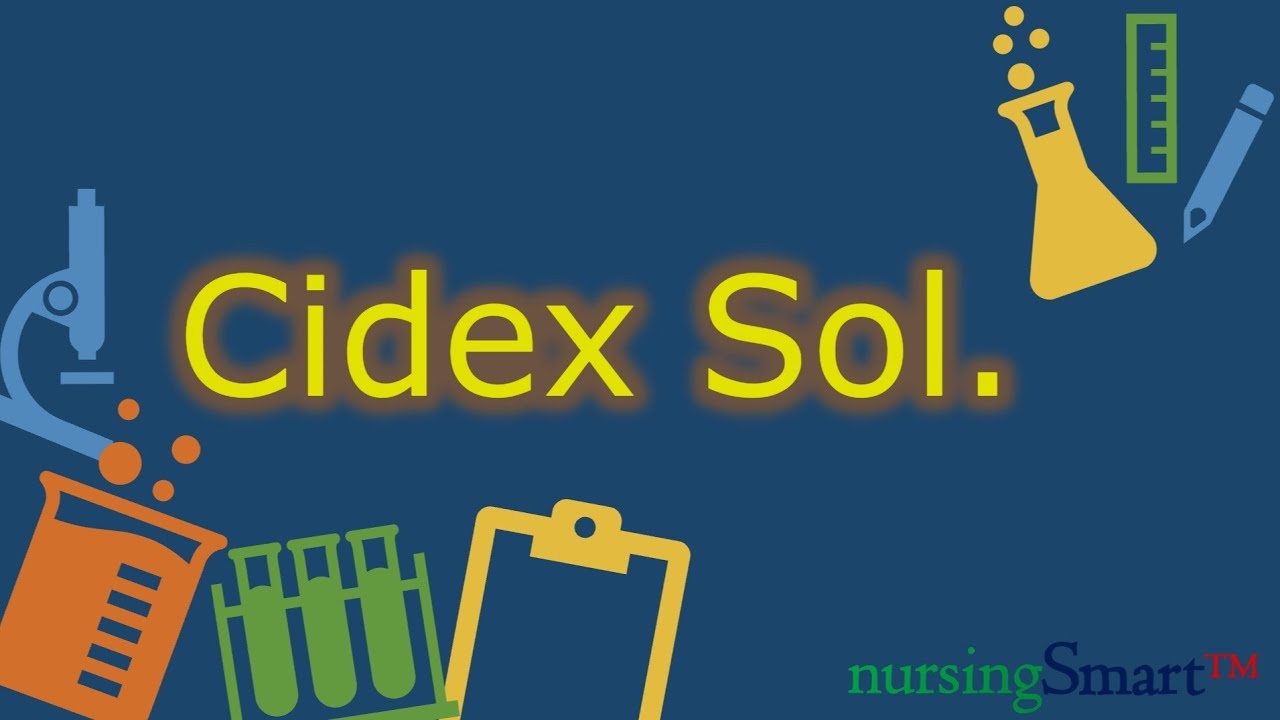 Cidex... Solution Disinfection... - YouTube