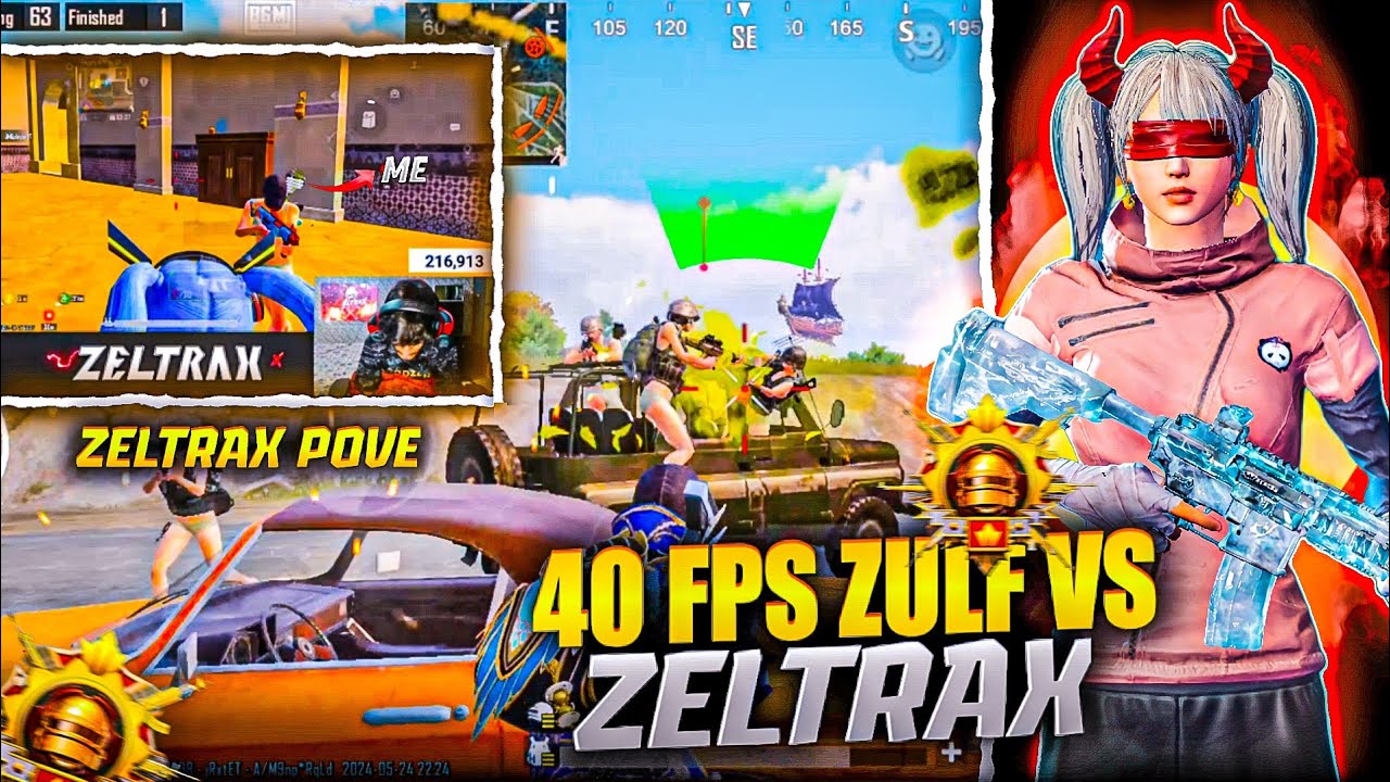 40 FPS ZULF VS @1NonlyZeltraX 1V3 CLUTCH AGAINST @1NonlyZeltraX SQUAD ...