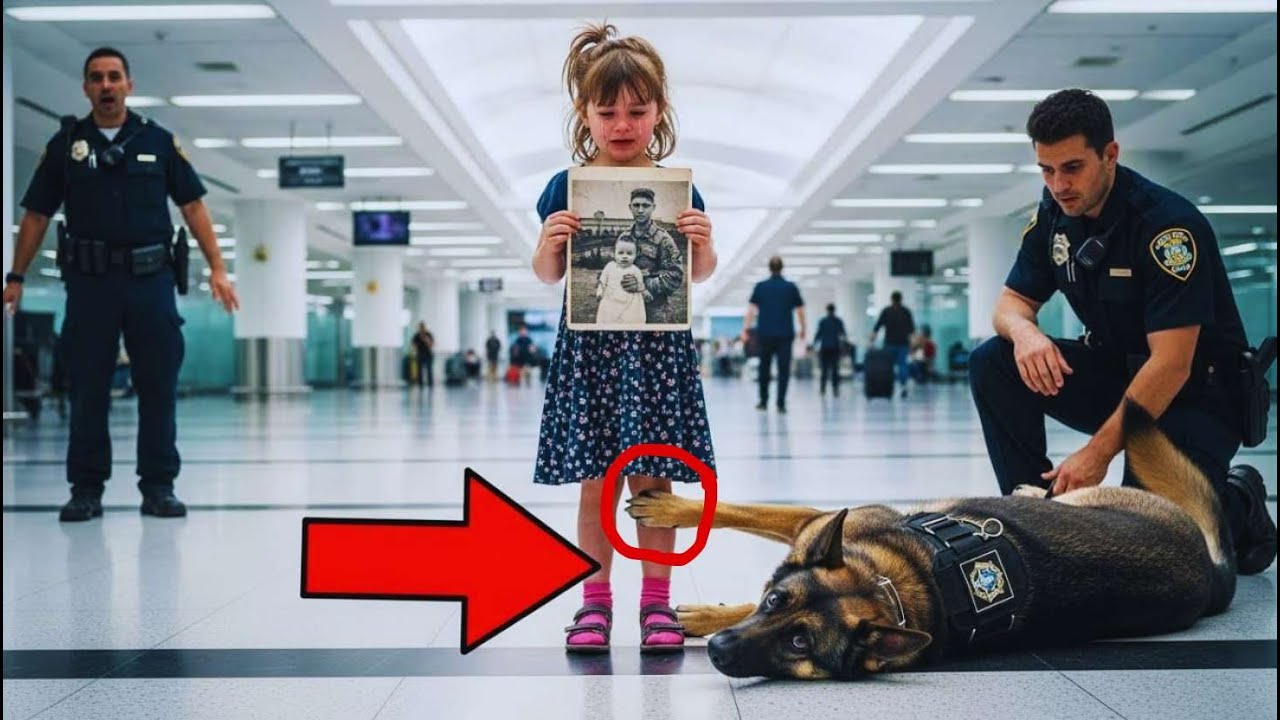 K9 Dog Grabbed the Girl’s Leg at the Airport — What She Was Holding ...