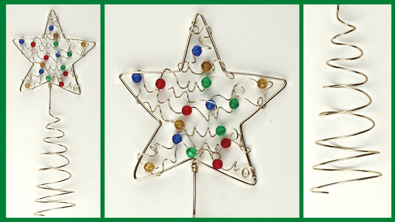 Christmas Tree Topper Star & DIY Cone Mandrel // Wire Art Tutorial ...