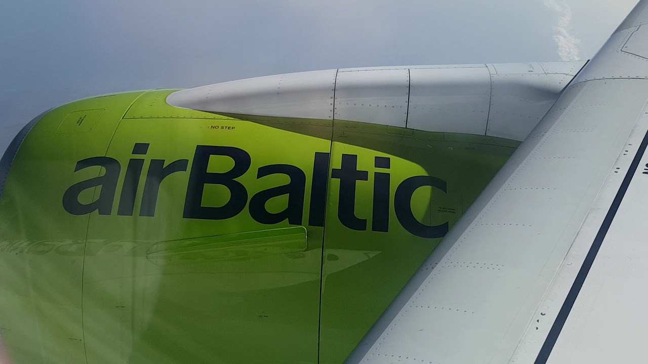 Airbus A220 engine sound changes in flight - YouTube