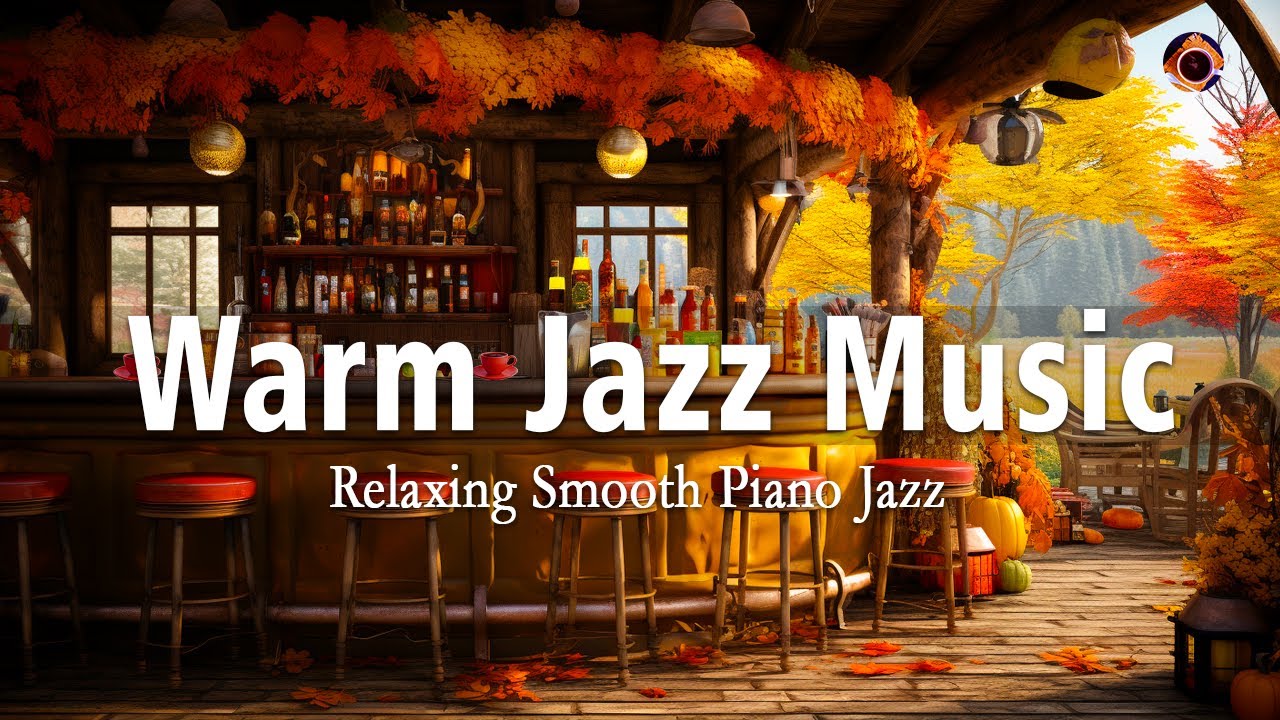 Warm Jazz Music ☕ Bookstore Cafe Ambience with Relaxing Smooth Piano ...