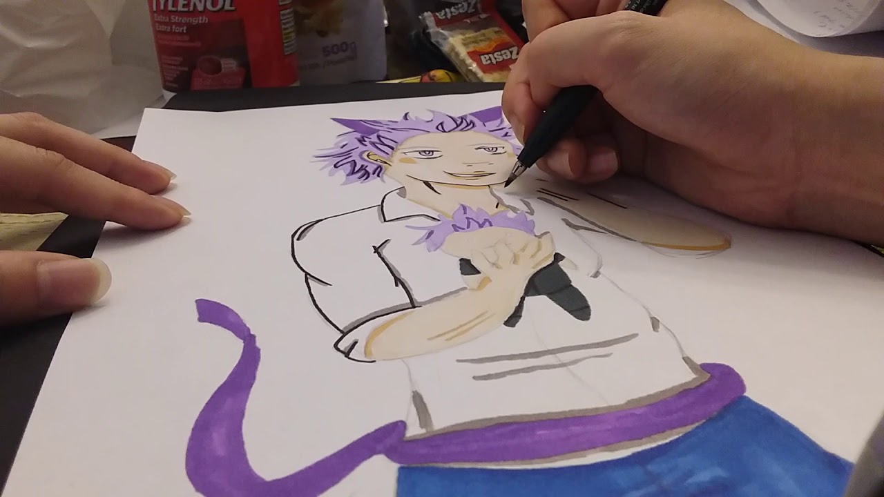 Happy Birthday Hitoshi Shinso! (Drawing) 🥳💜🎂 - YouTube