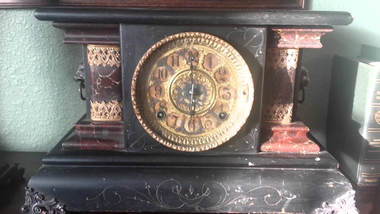 1906 WM. L. Gilbert Mantel Clock --Thor - YouTube