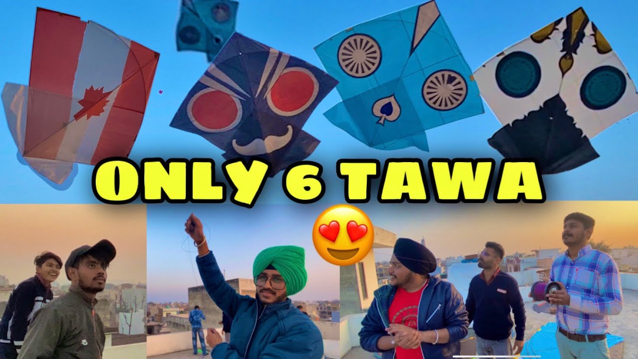Only 6 tawa 😬😱 / basant 2023 / pb 26 boys / kite fyling 🥵 - YouTube