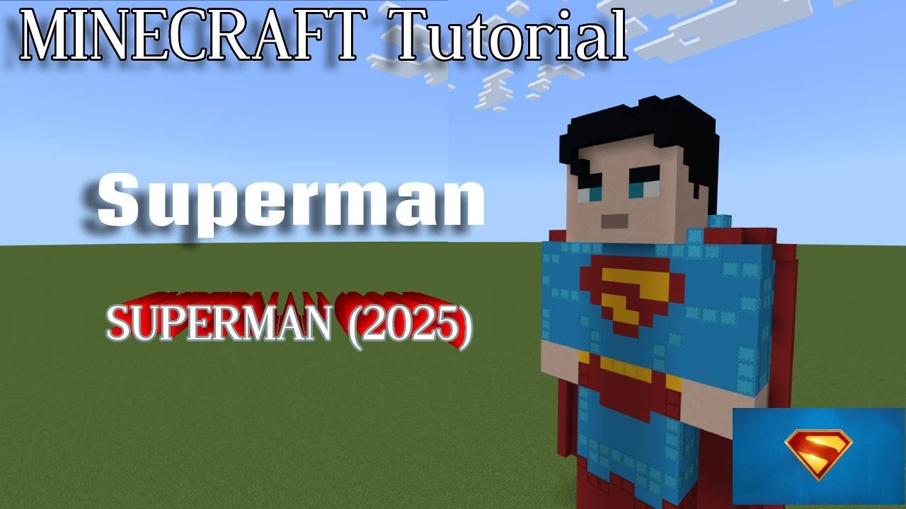 Minecraft Statue Tutorial: Superman - SUPERMAN (2025) - YouTube