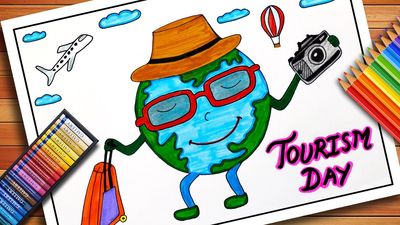 World Tourism Day Drawing | World Tourism Day Poster | Tourism Day Easy ...