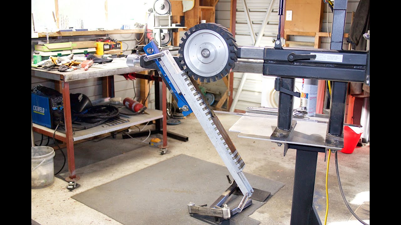 2 x 72 belt grinder, my surface grinder attachment. - YouTube