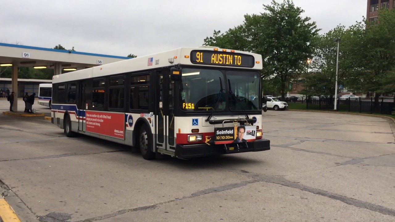 CTA D40LF New Flyer Route 91 Austin - YouTube