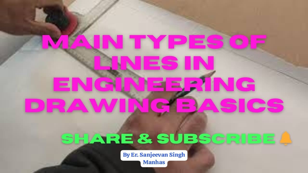 MAIN TYPES OF LINES IN ENGINEERING DRAWING BASICS - YouTube