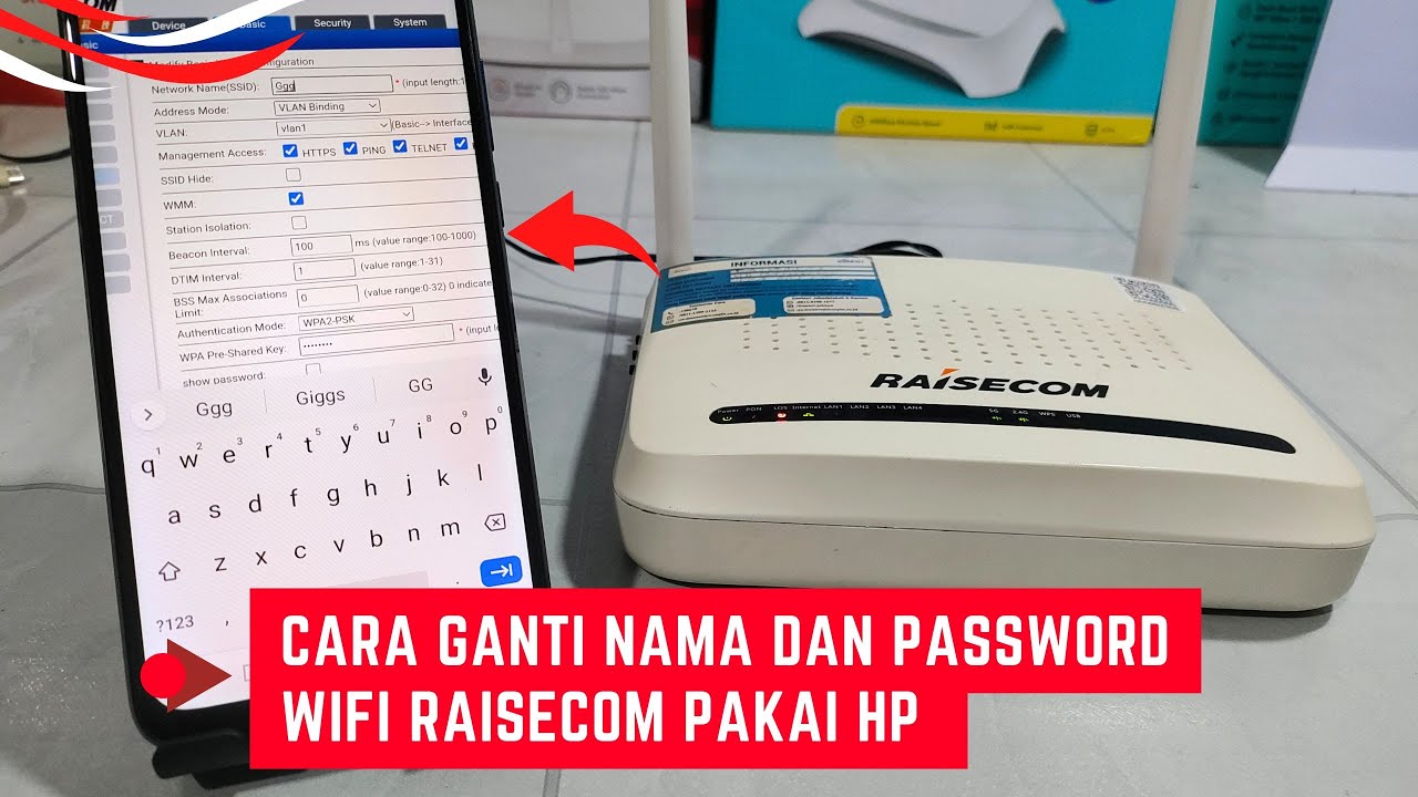Cara Ganti Nama Wifi Raisecom Dan Cara Ganti Password Wifi Raisecom Sampai Berhasil - YouTube