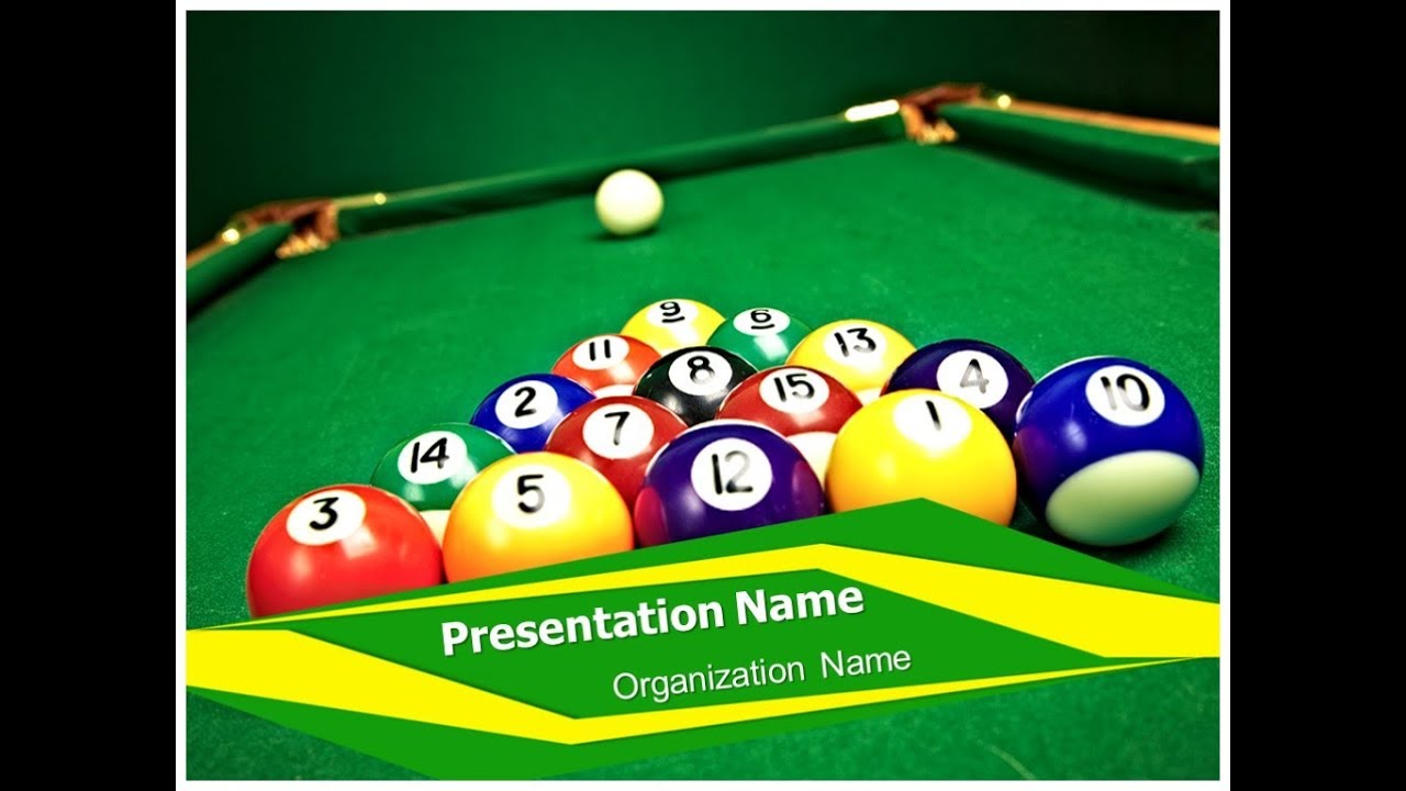 Billiard Table Game PowerPoint Template PPT | thetemplatewizard.com - YouTube