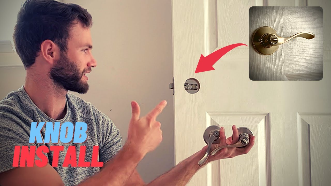 (TUTORIAL) How to install a Door Knob - YouTube