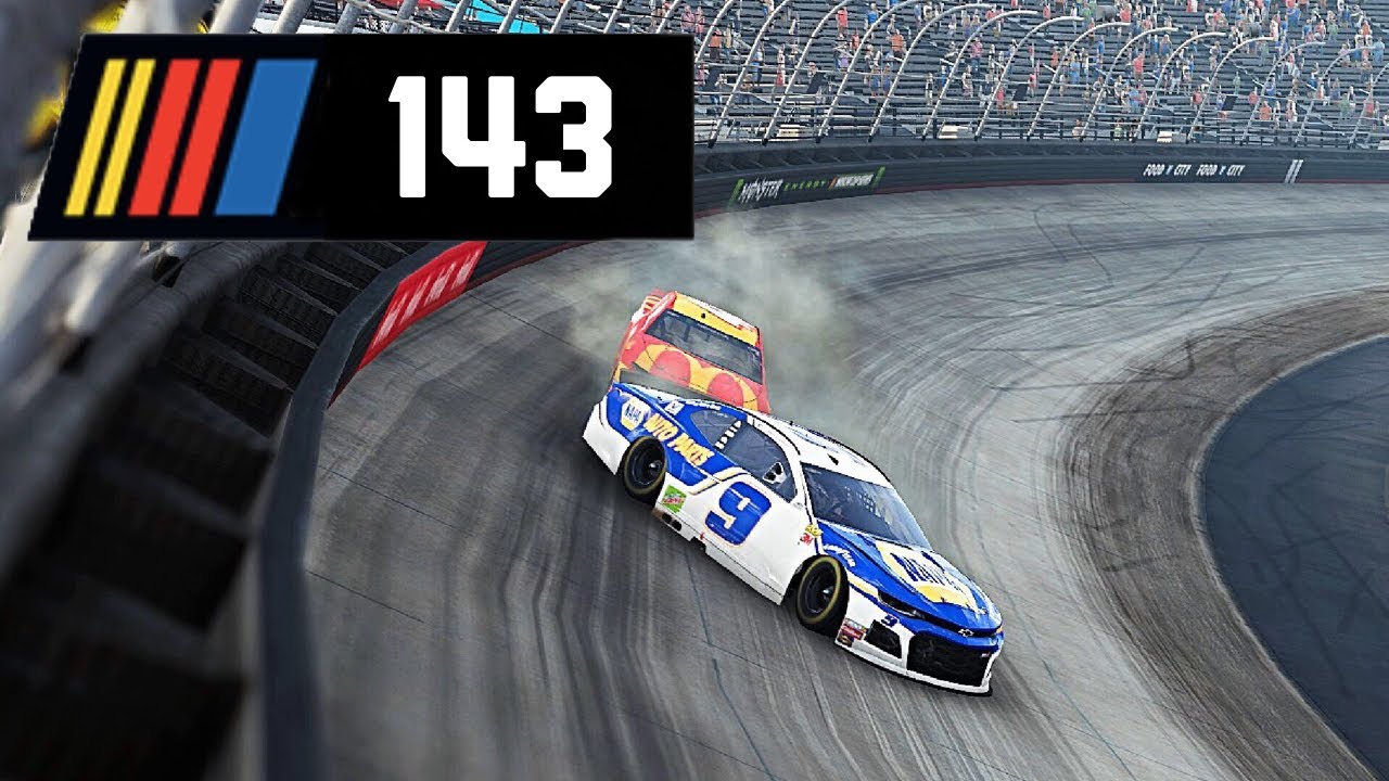 ROUGH SCRAP WITH ELLIOTT FOR THE LEAD! - NASCAR Heat 4 Career Mode #143 ...