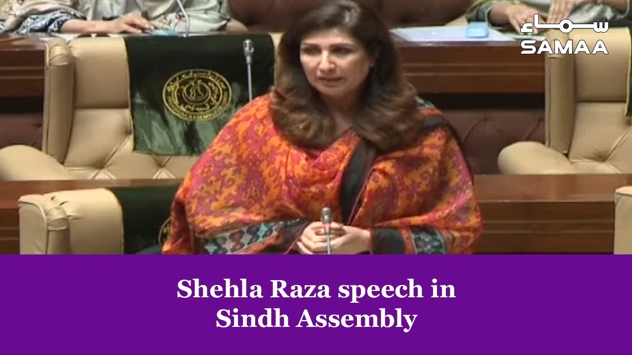Shehla Raza speech in Sindh Assembly | SAMAA TV | 27 February 2019 ...
