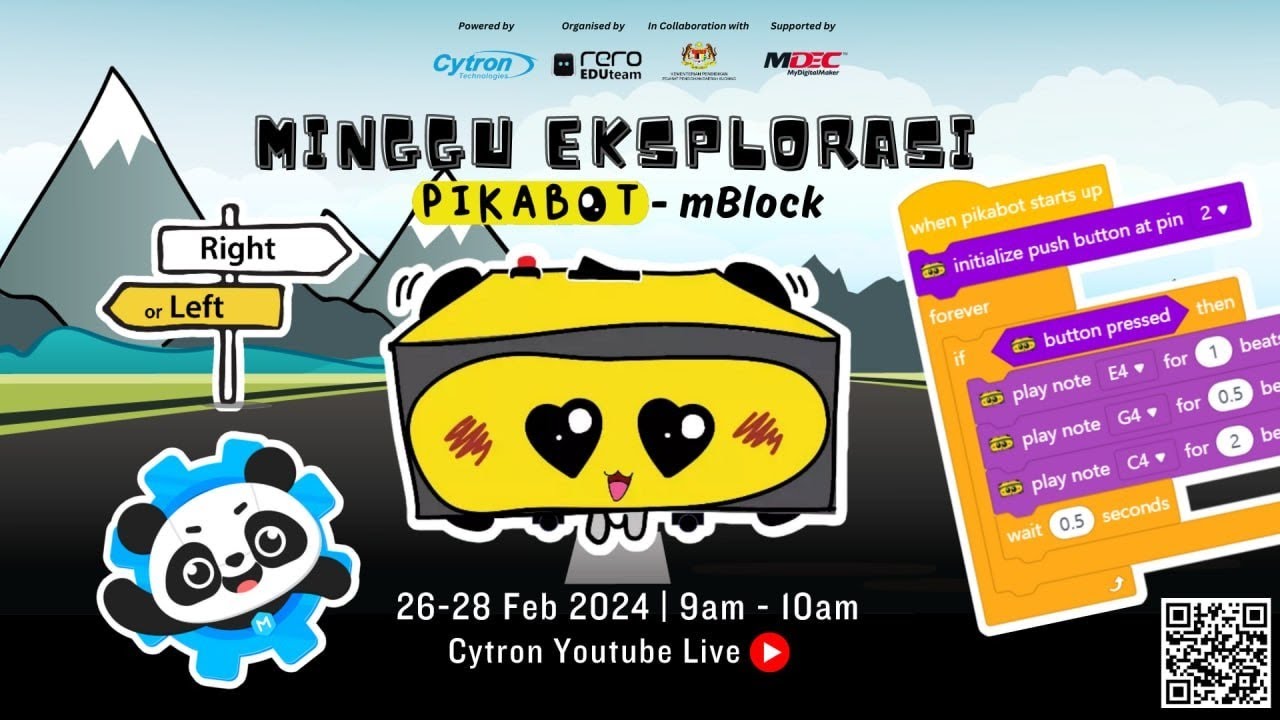 Minggu Eksplorasi PikaBot-mBlock (Sesi 3) - YouTube