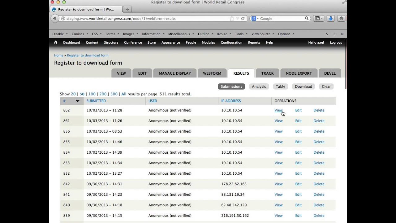 MODULE 2-8 : Web Forms (View & Export Data) - YouTube