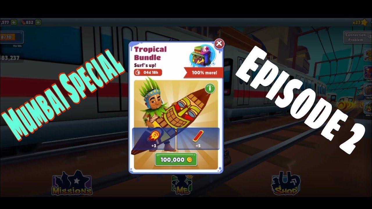 Tropical 🍹🐠 Bundle Subway Surfers | Unlock Izzy Skin & Tiki Skateboard ...