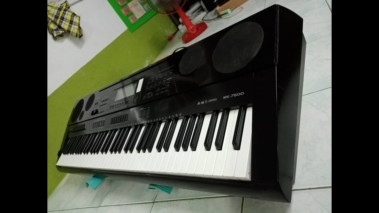 การใช้งานเบื้องต้น Casio WK 7500 อย่างง่าย - YouTube