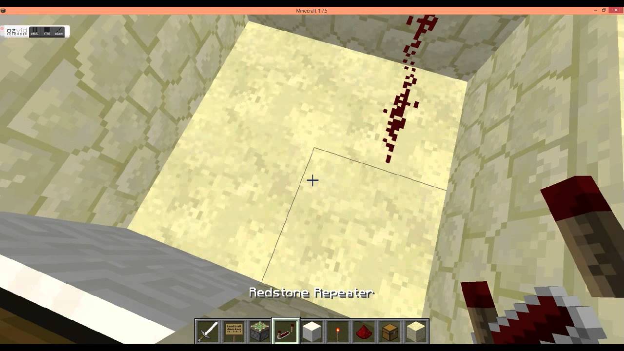 Minecraft - How make a Quick and Easy Suffocation Trap! - YouTube