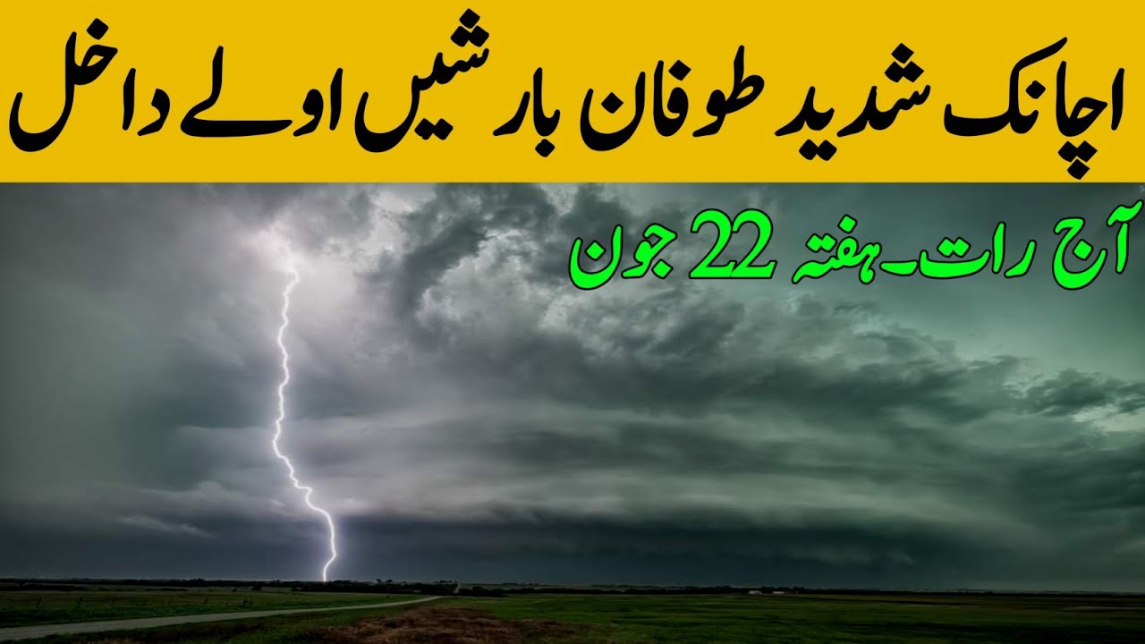 Weather Update tonight, 22 June| Massive Rainstorm ⛈️ Gust winds ...