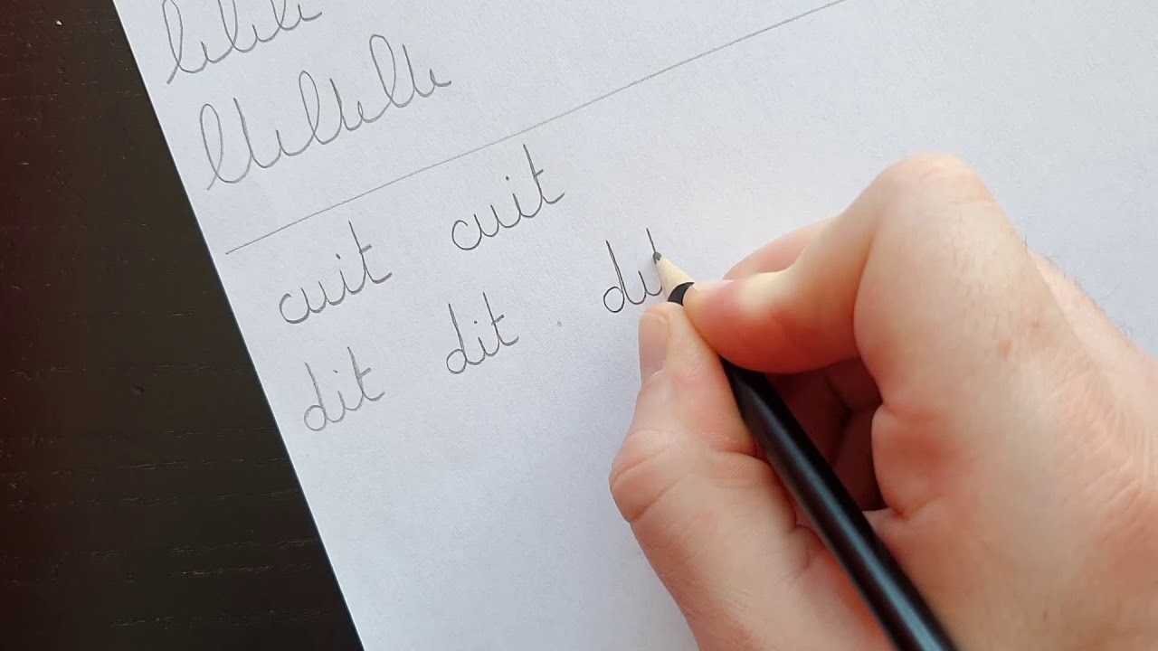 Ecriture - Séance 13 - Des mots avec des lettres rondes (2) - YouTube