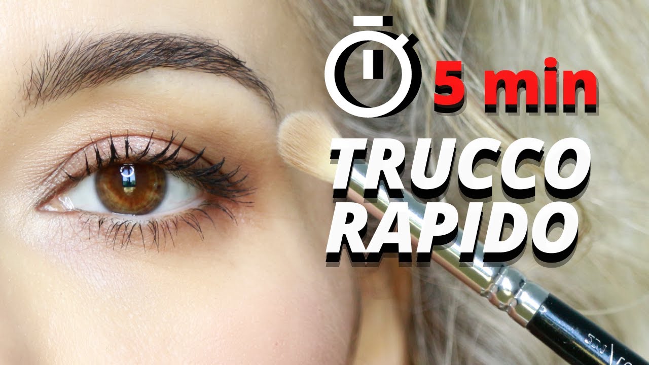 Come fare un trucco occhi veloce in 5 minuti reali - YouTube