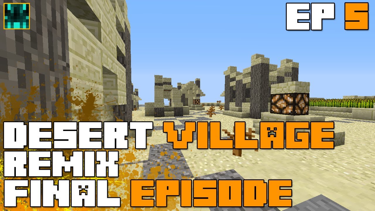 Minecraft - Desert Village Remix - Episode 6 - Paths and Lights - YouTube