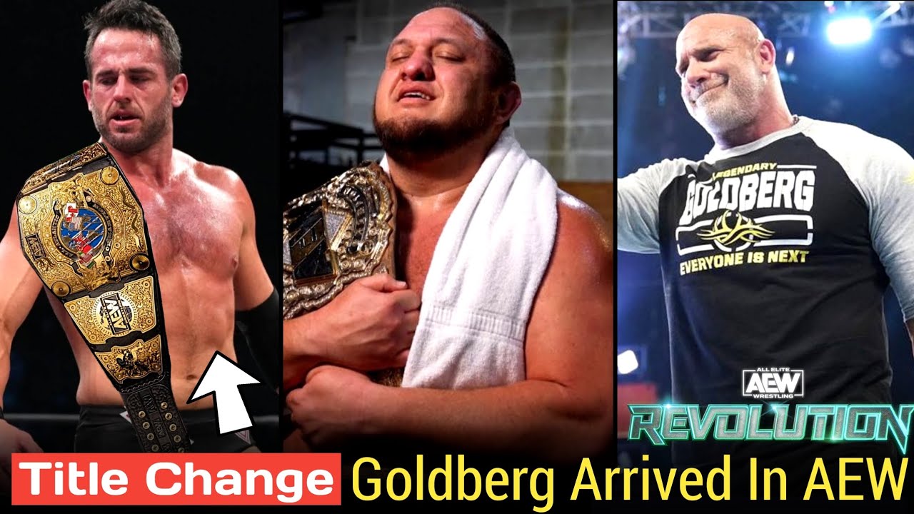 Goldberg to Debut on AEW Revolution🤩| Roderick Strong New Champion ...