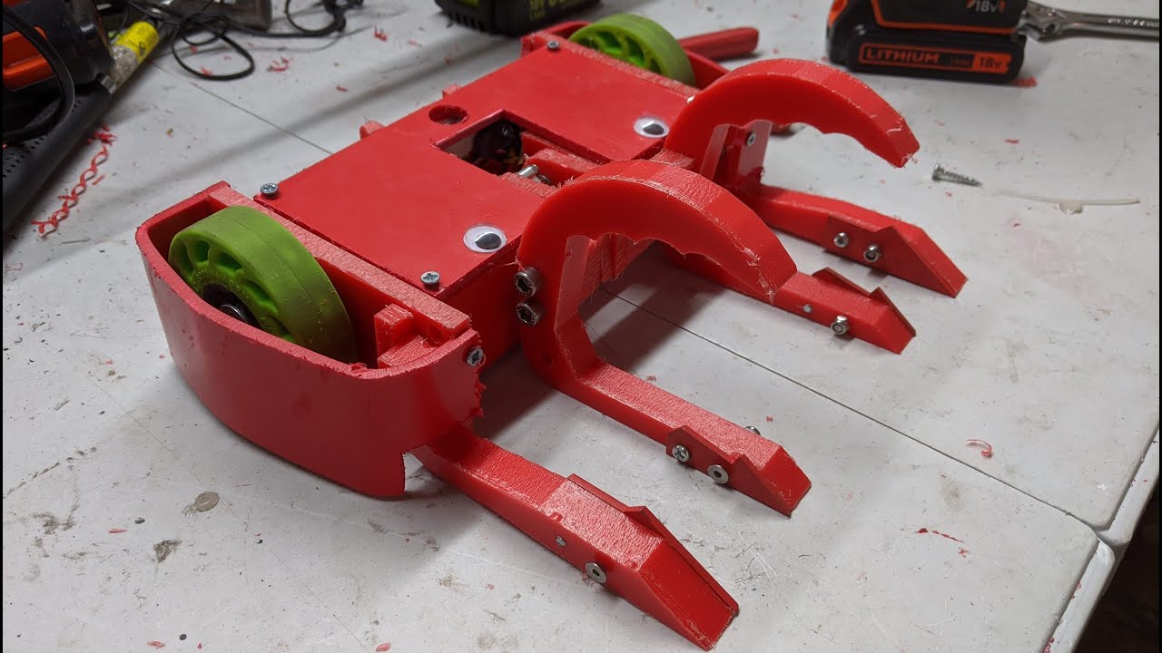Building Grab Crab - a 1.5kg Beetleweight Grab/Lift Combat Robot - YouTube