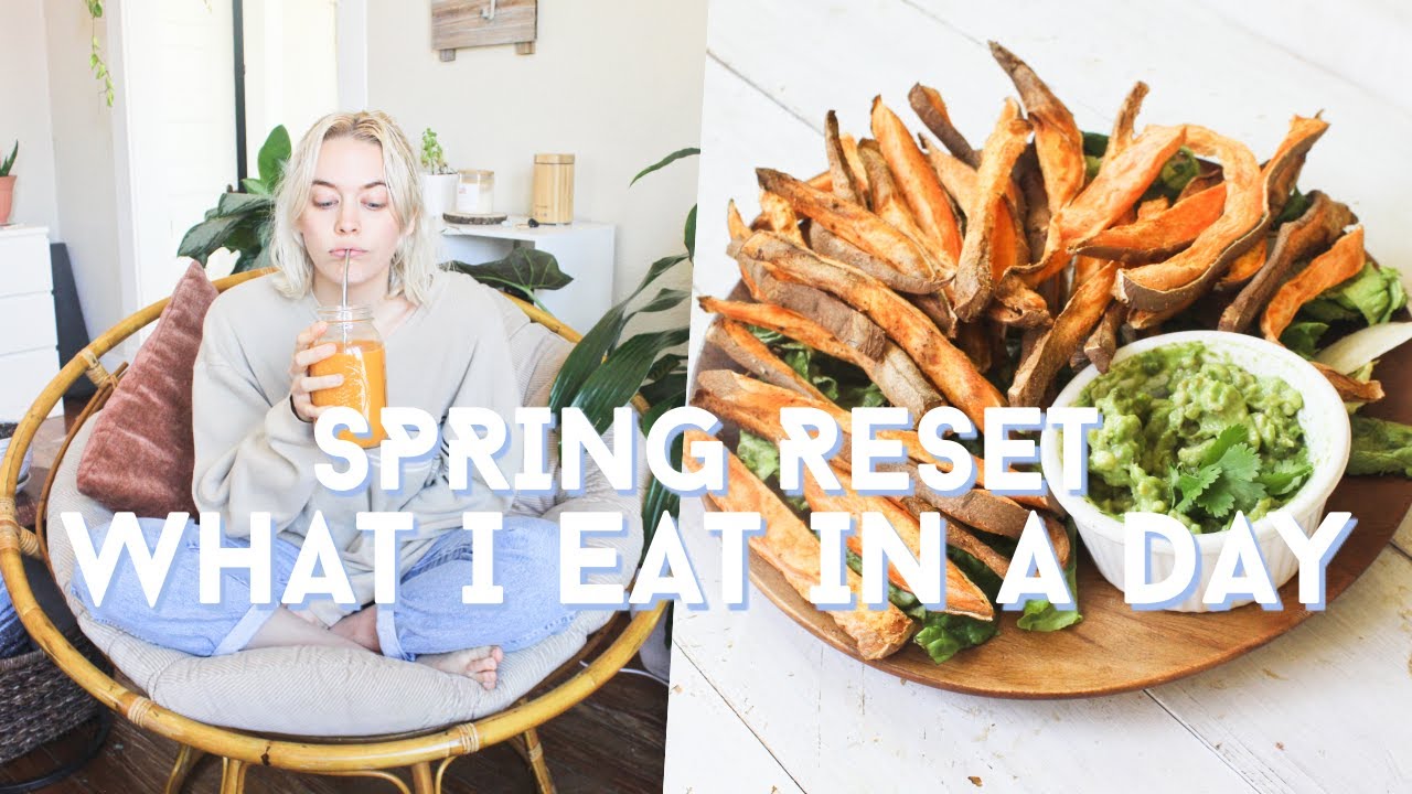 Spring What I Eat In A Day (Vegan) - YouTube